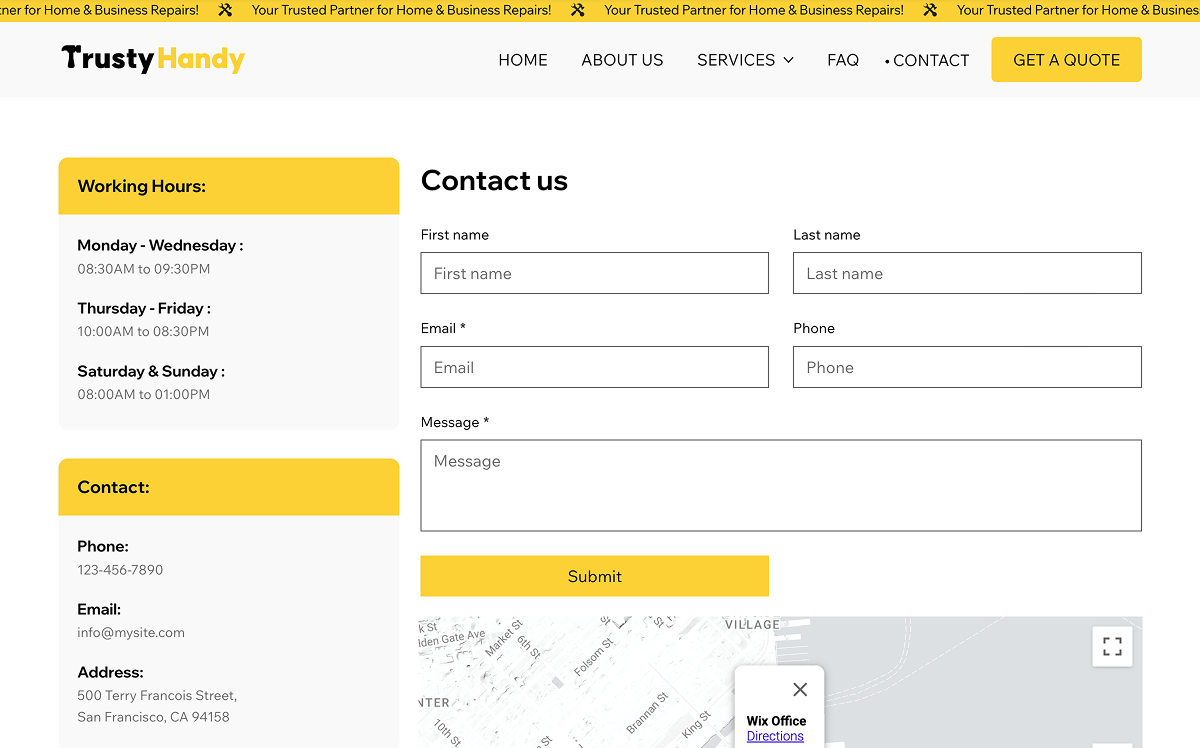 Trusty Handy | Wix Marketplace | Wix.com